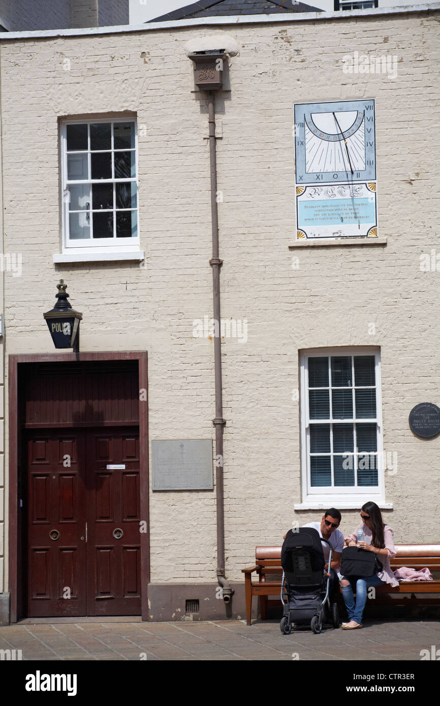 Police station st helier sundial hi-res stock photography and images ...