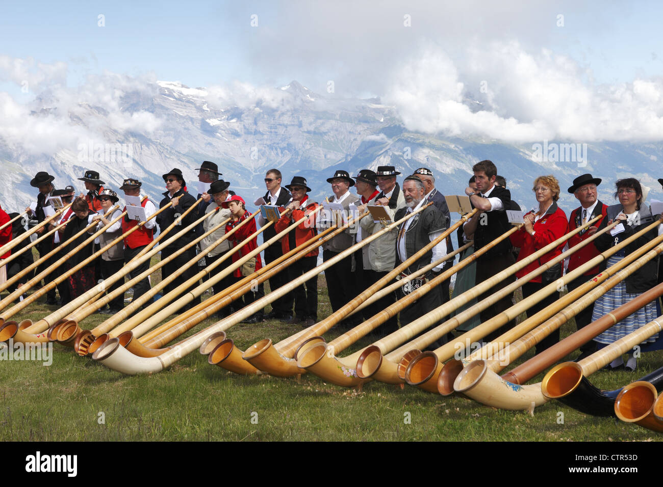 Alphorn hi-res stock photography and images - Alamy