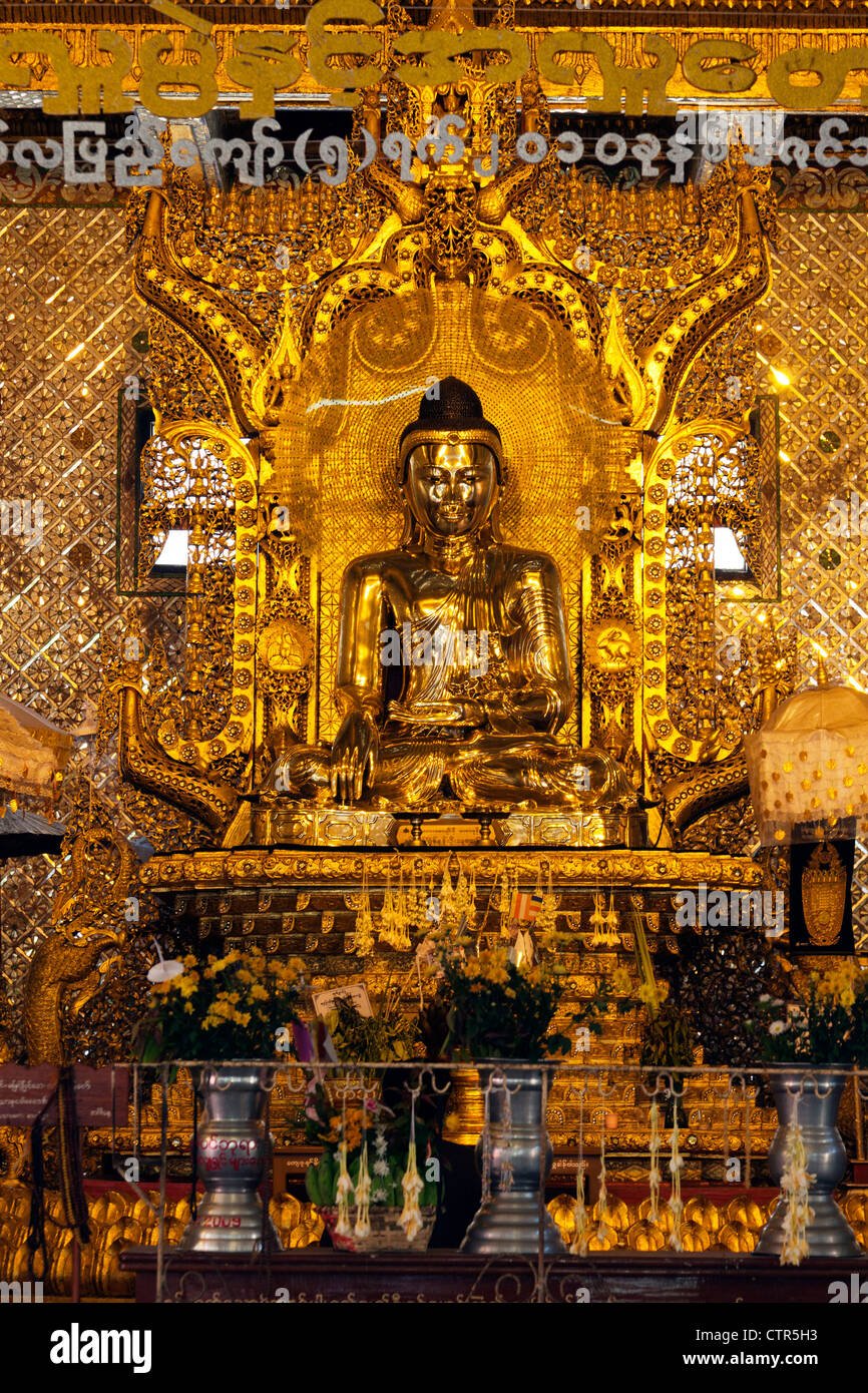 Buddha's First Sacred Hair Relic Pagoda Botataung, Yangon, Myanmar ...