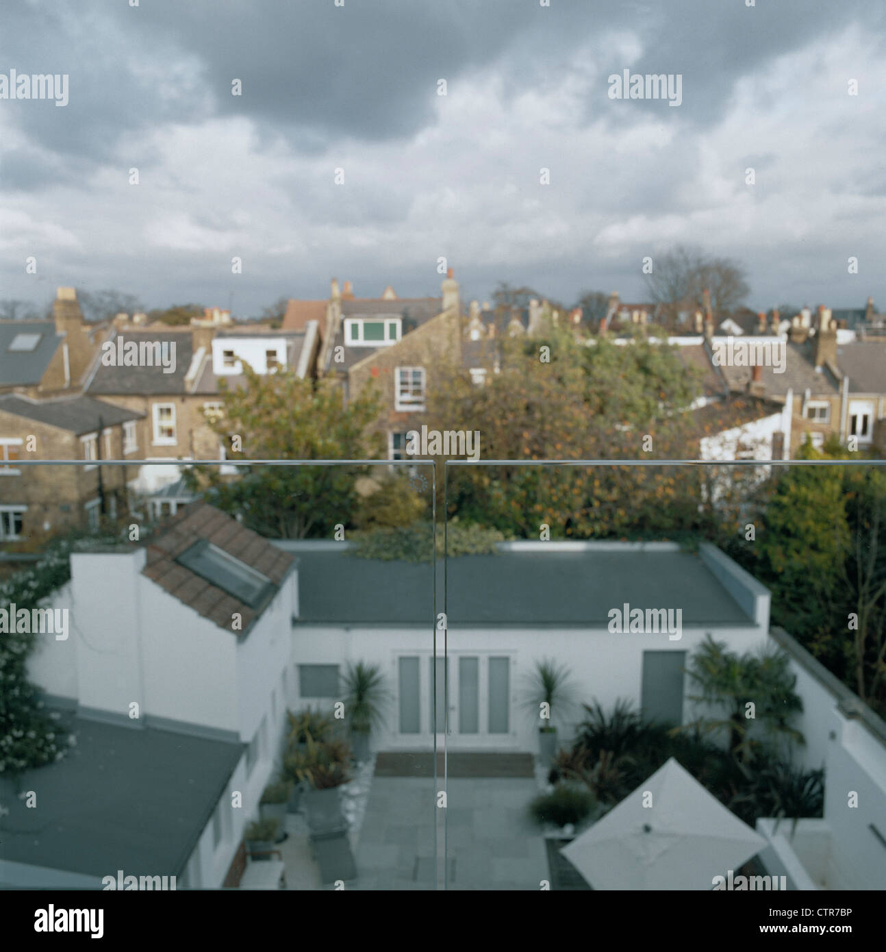 private house roof top view Stock Photo - Alamy