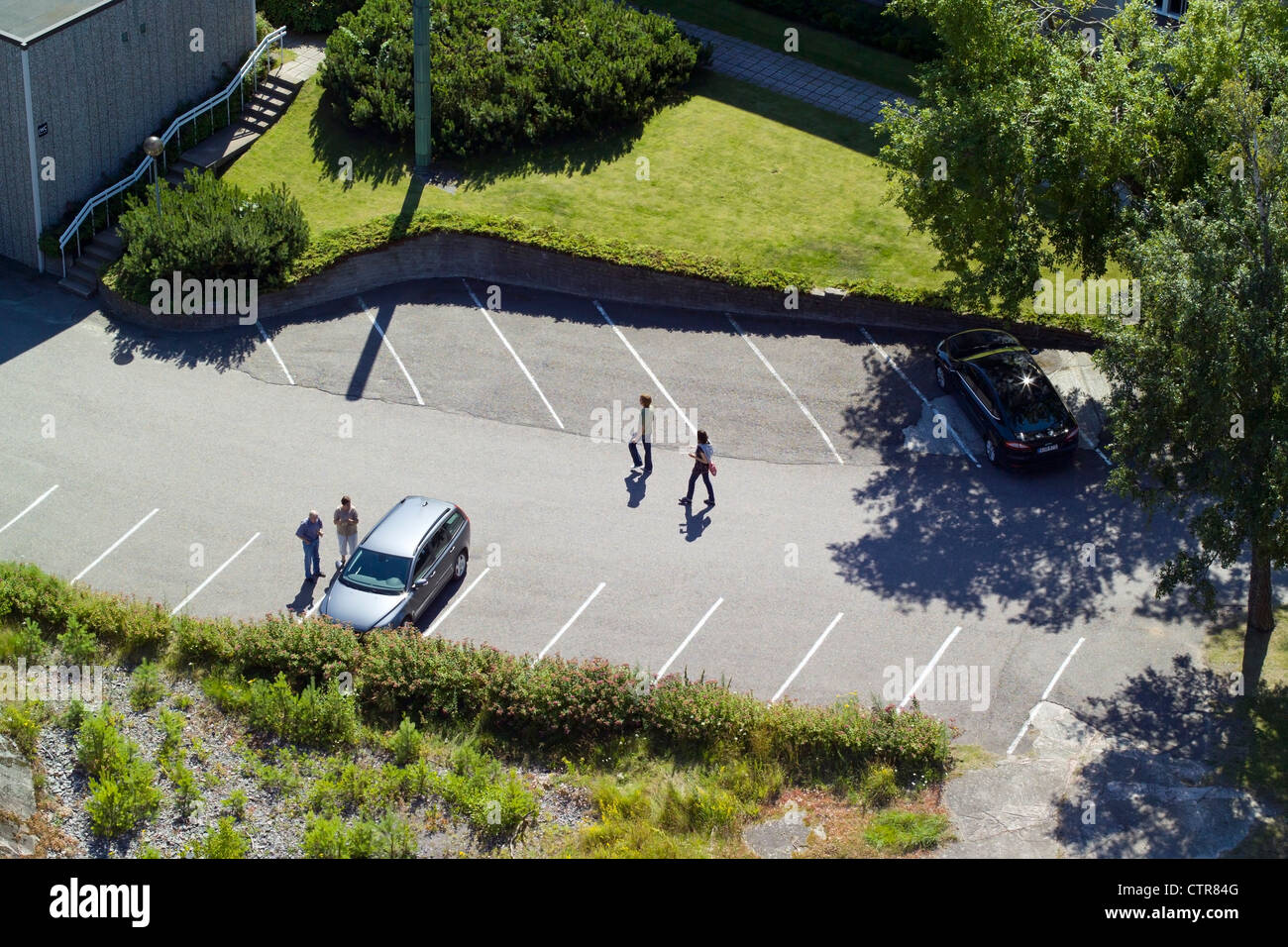 Horizontal parking lot cars hi-res stock photography and images - Alamy