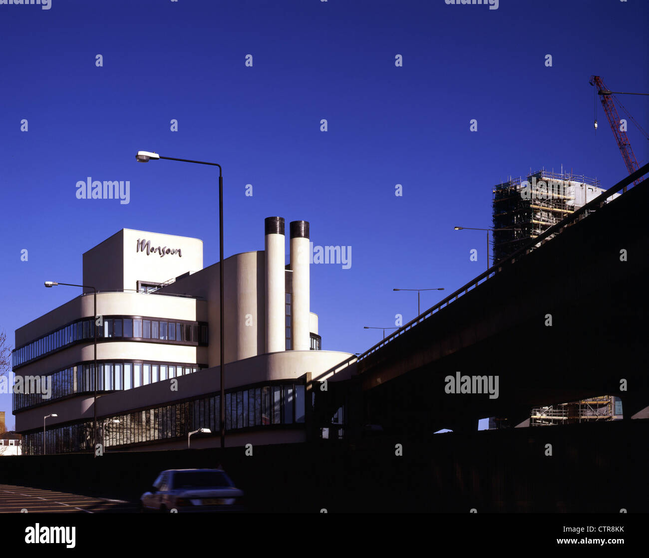 monsoon building detail of west elevation Stock Photo - Alamy
