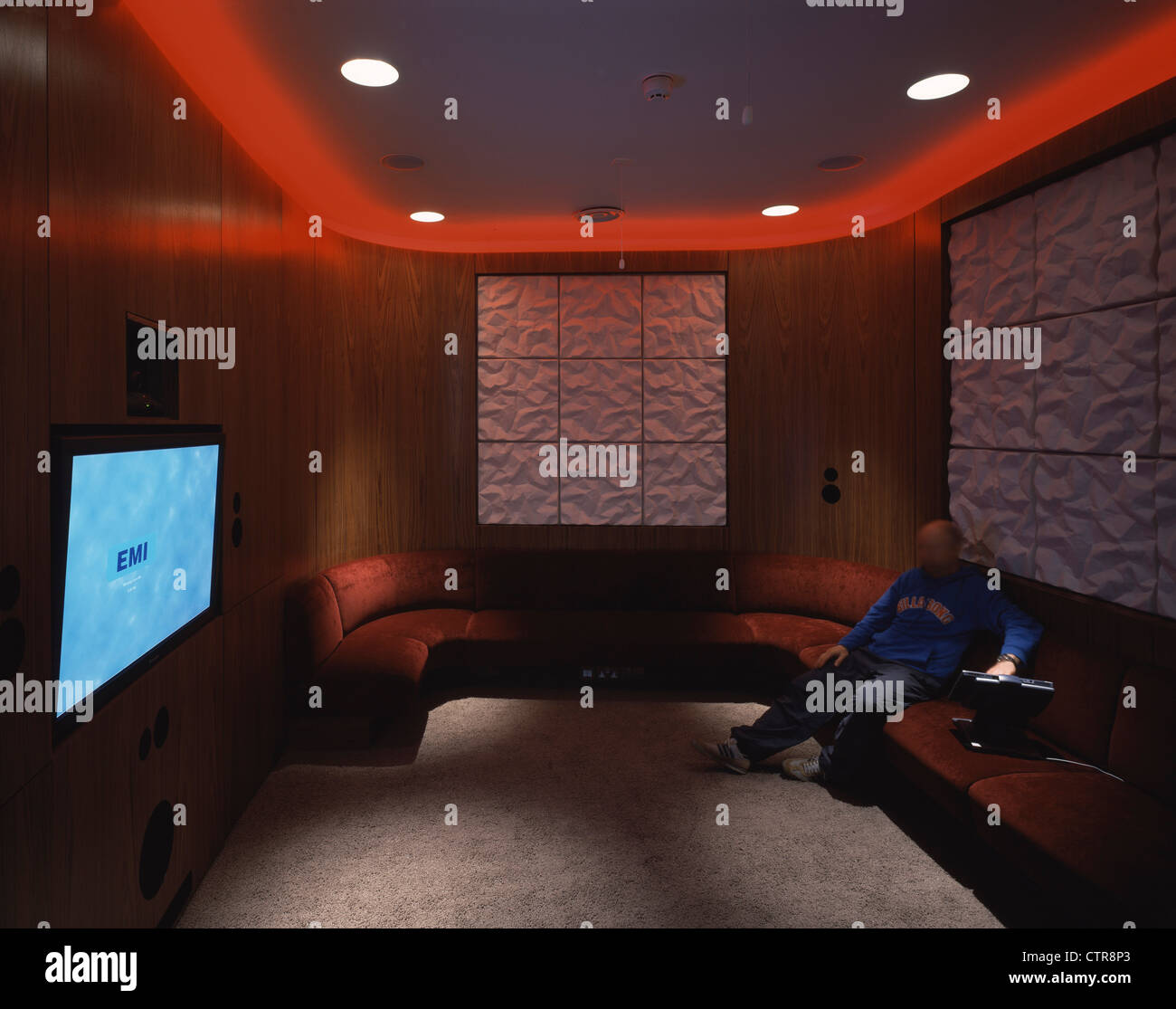 emi offices listening room Stock Photo - Alamy