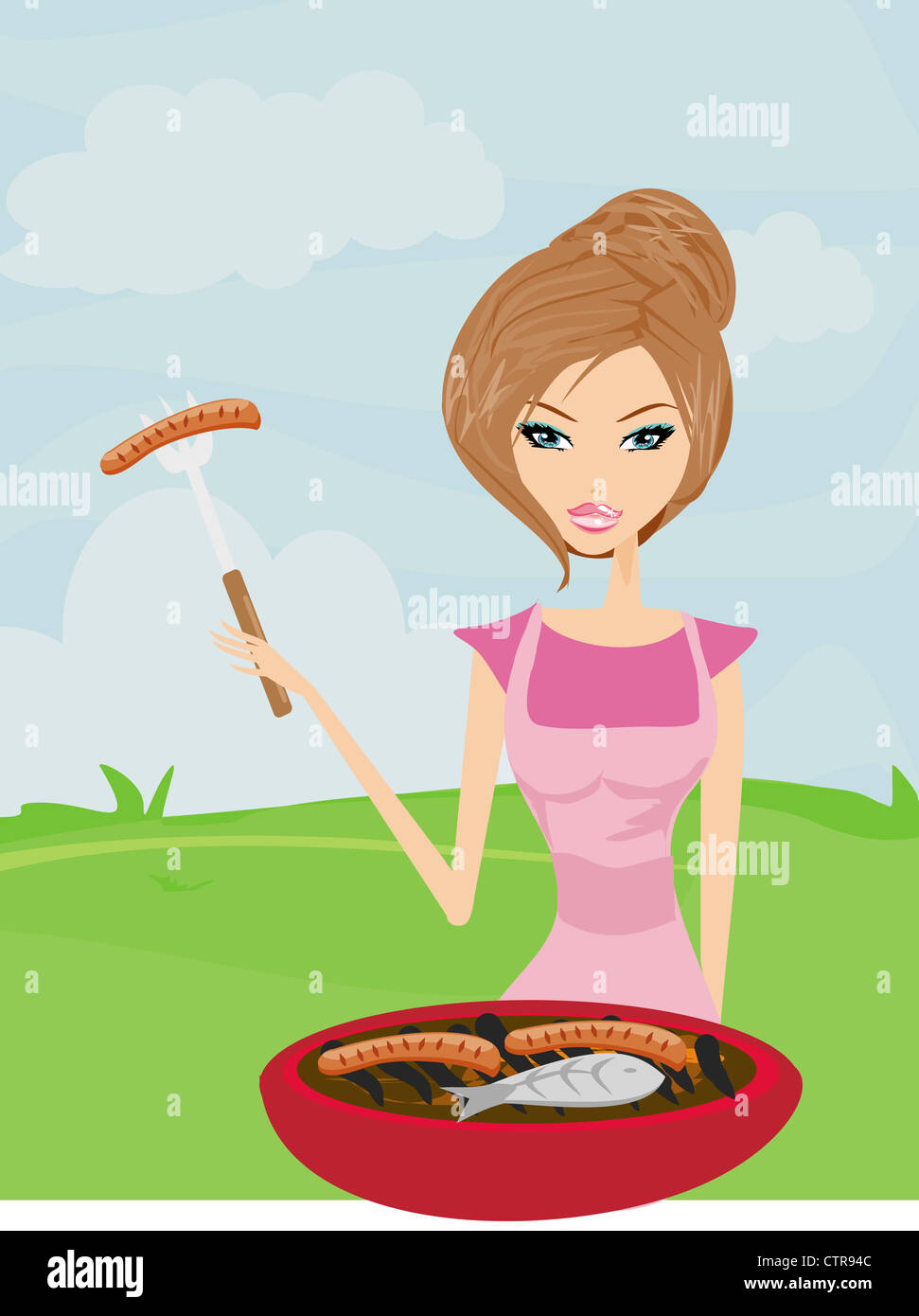 Veal roast woman hi-res stock photography and images - Alamy