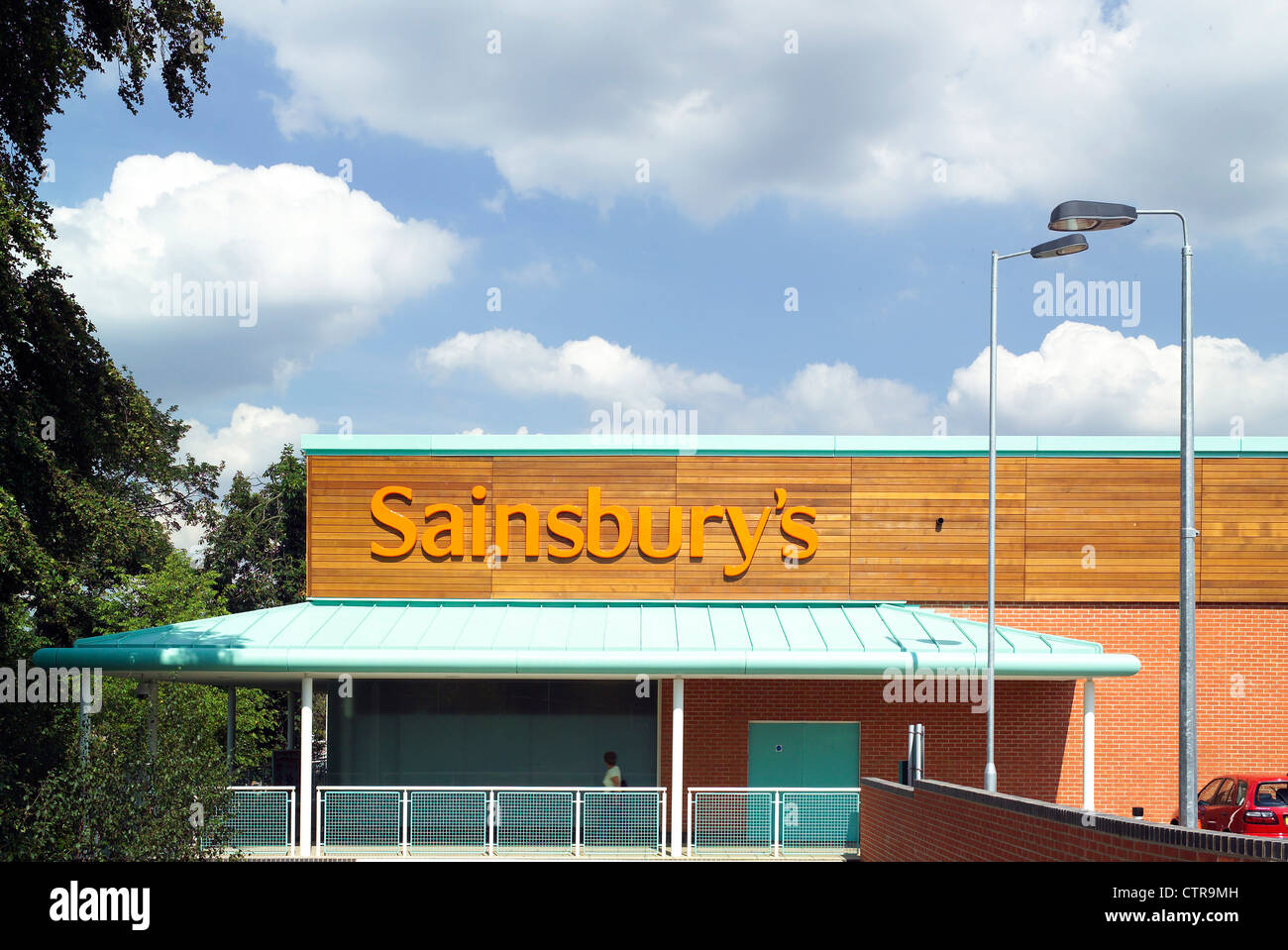 sainsbury supermarket front elevation Stock Photo - Alamy