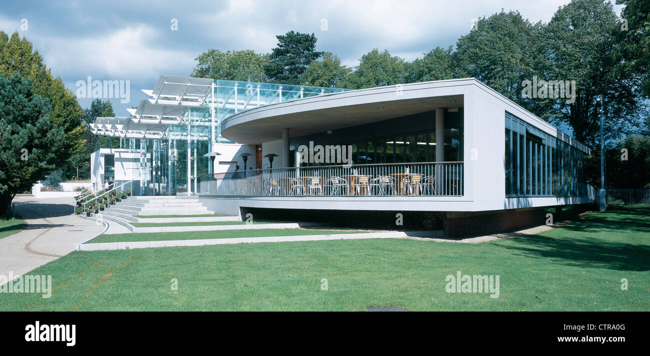jephson temperate house long view from south with restaurant Stock ...