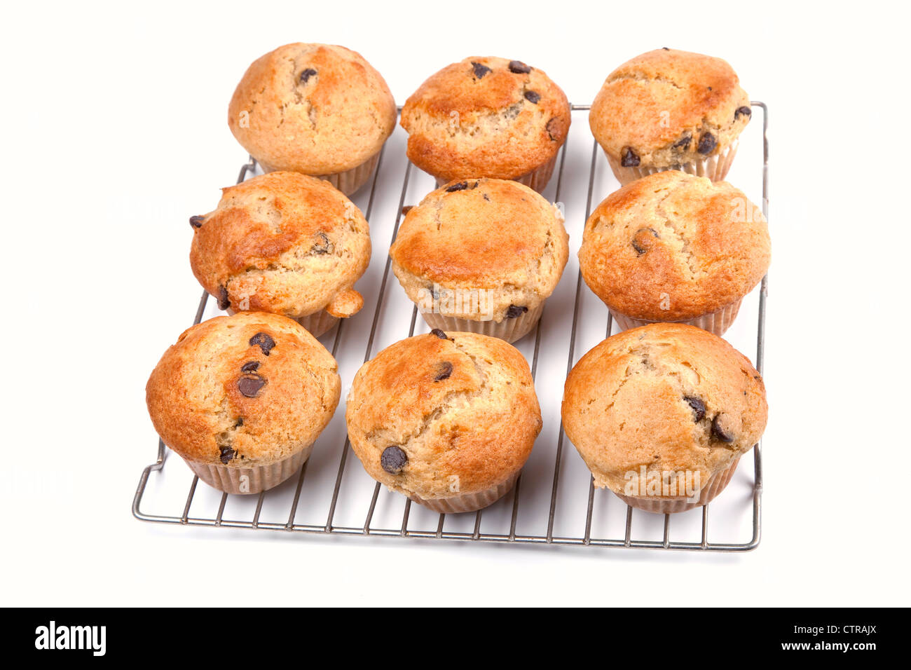 Chocolate muffins on cooling rack hi-res stock photography and images ...