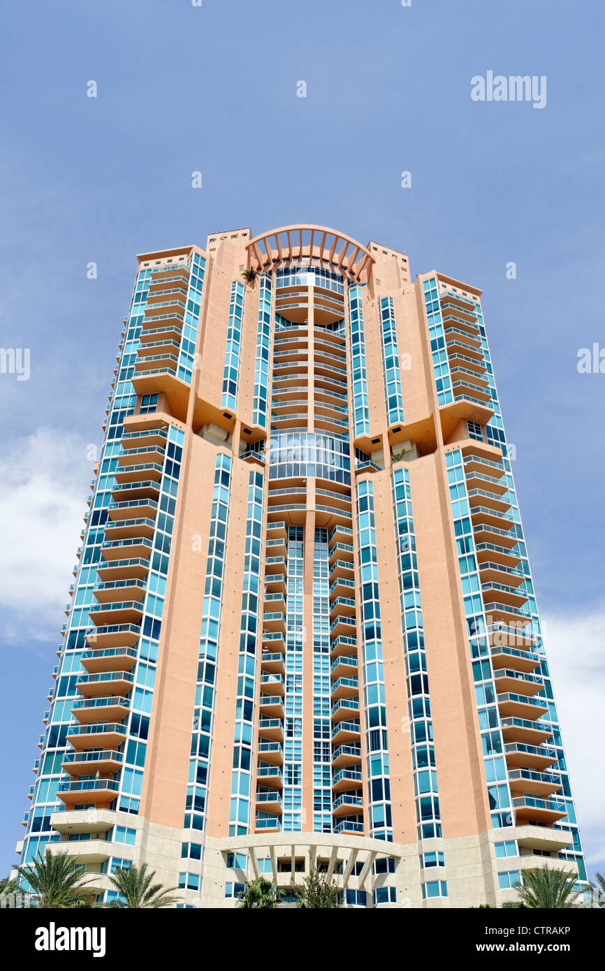 High-rise at South Pointe Park, Miami South Beach, Florida, USA Stock ...