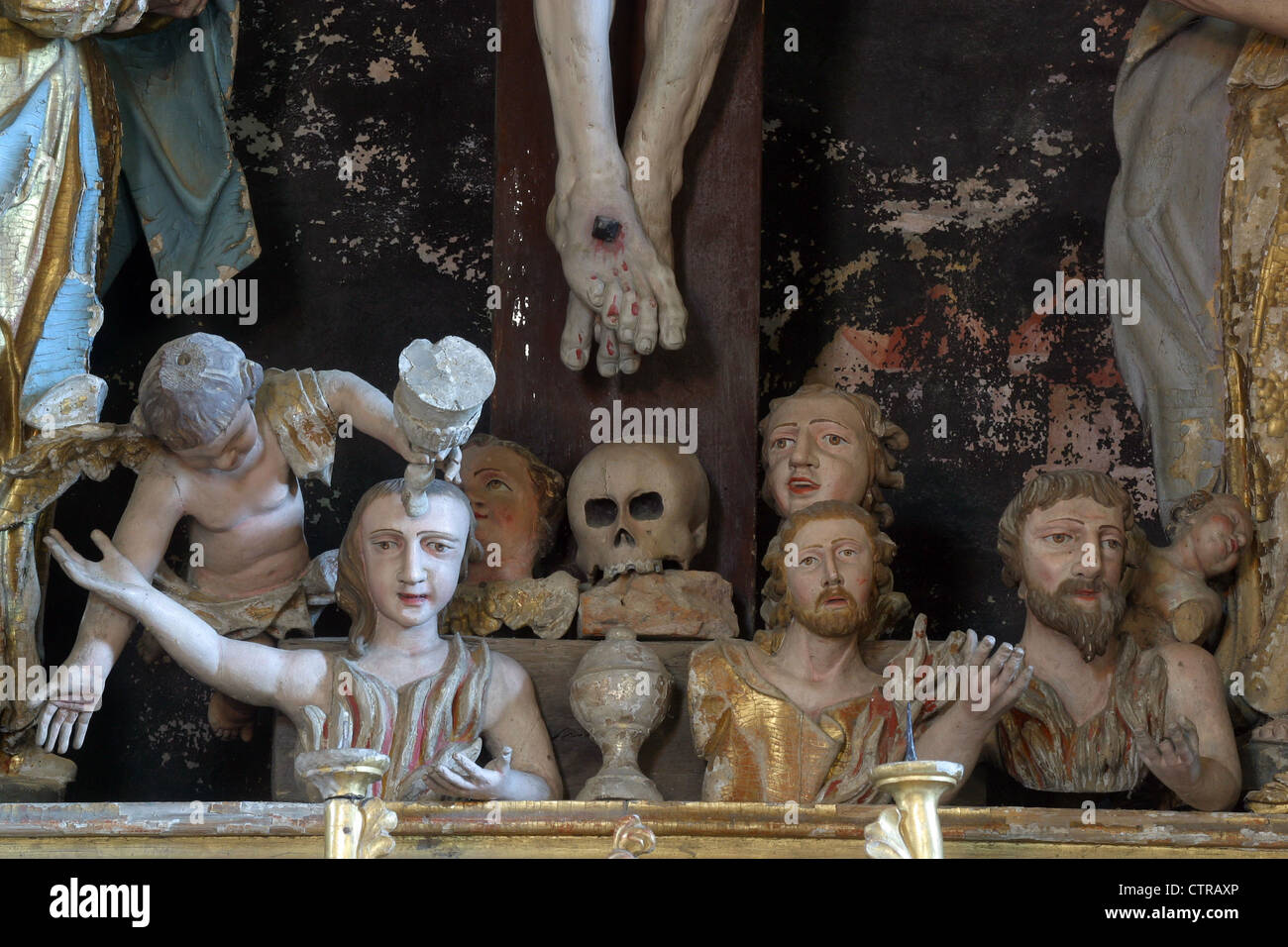 Souls being purified in purgatory Stock Photo - Alamy