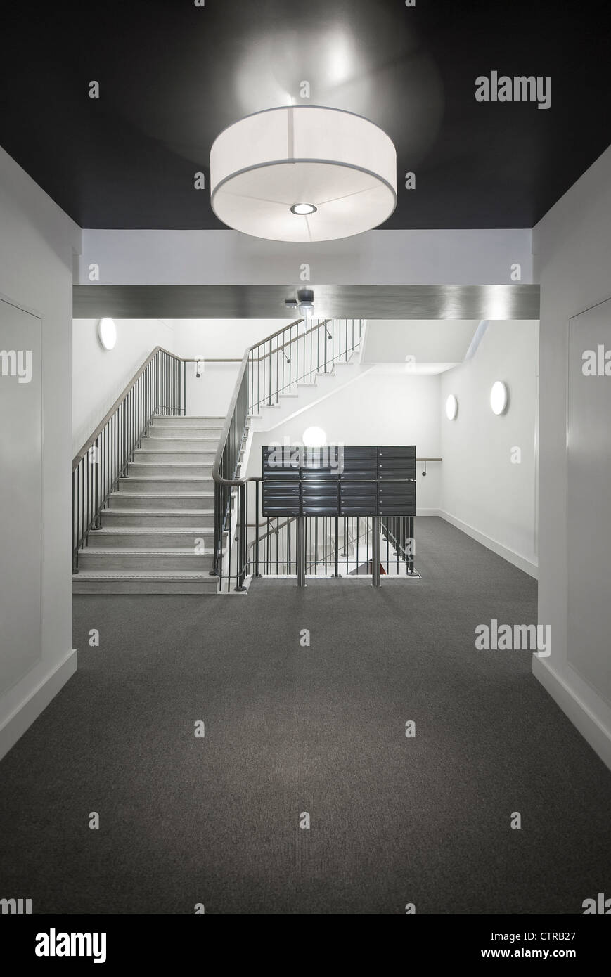 Stairs in block flats hi-res stock photography and images - Alamy