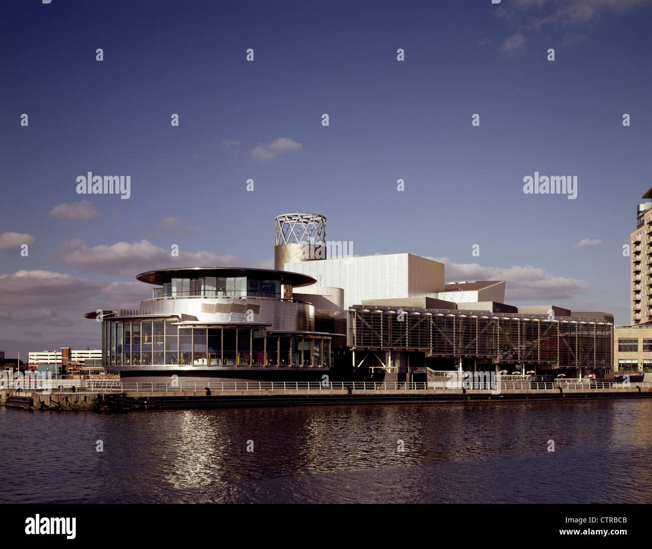 lowry centre general view across river Stock Photo - Alamy