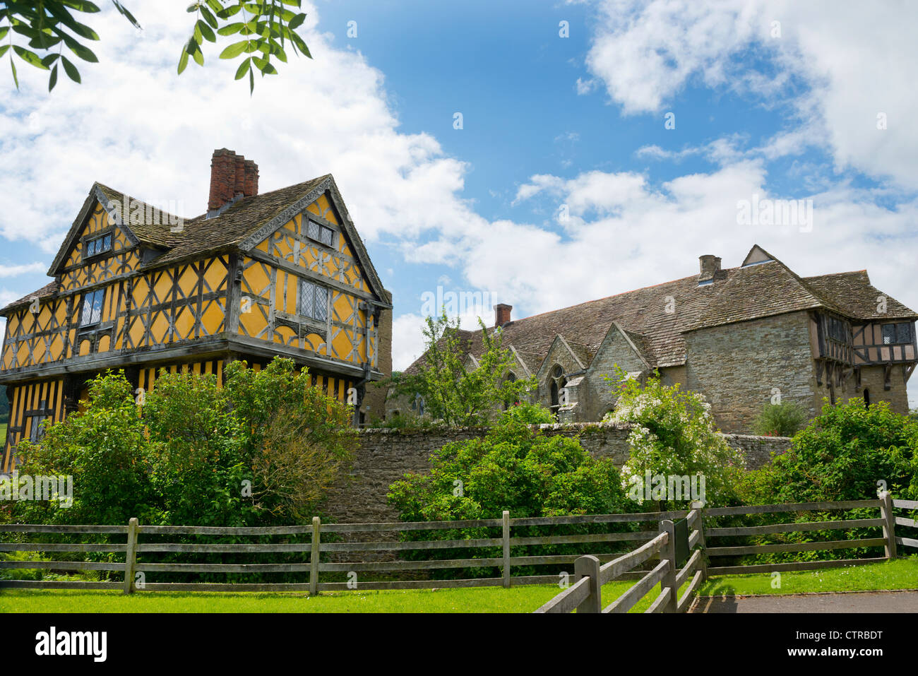 Gatehouse at Stokesay Castle Shropshire England Stock Photo - Alamy