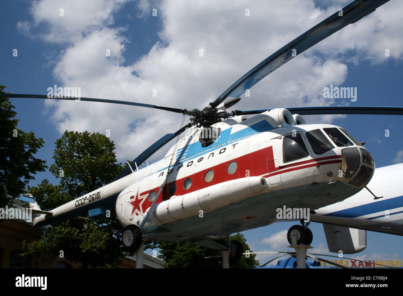 Soviet Air Force Mi-8 transport helicopter on display at the Speyer ...