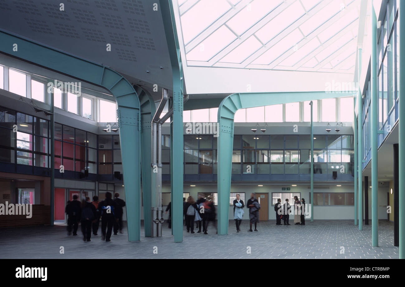 charter school atrium view from east Stock Photo - Alamy