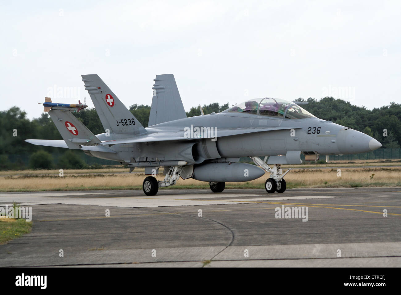Swiss Air Force F-18 Hornet fighter jet Stock Photo - Alamy