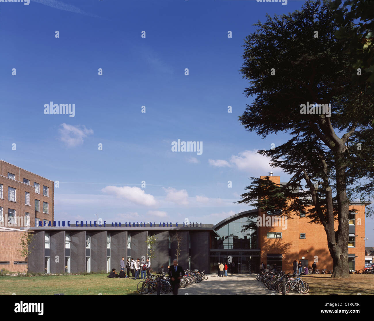 reading college and school of arts and design south elevation from ...