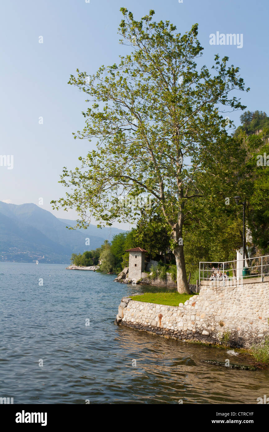 A picture of a landscape of the Lago Maggiore from Caldè Stock Photo ...