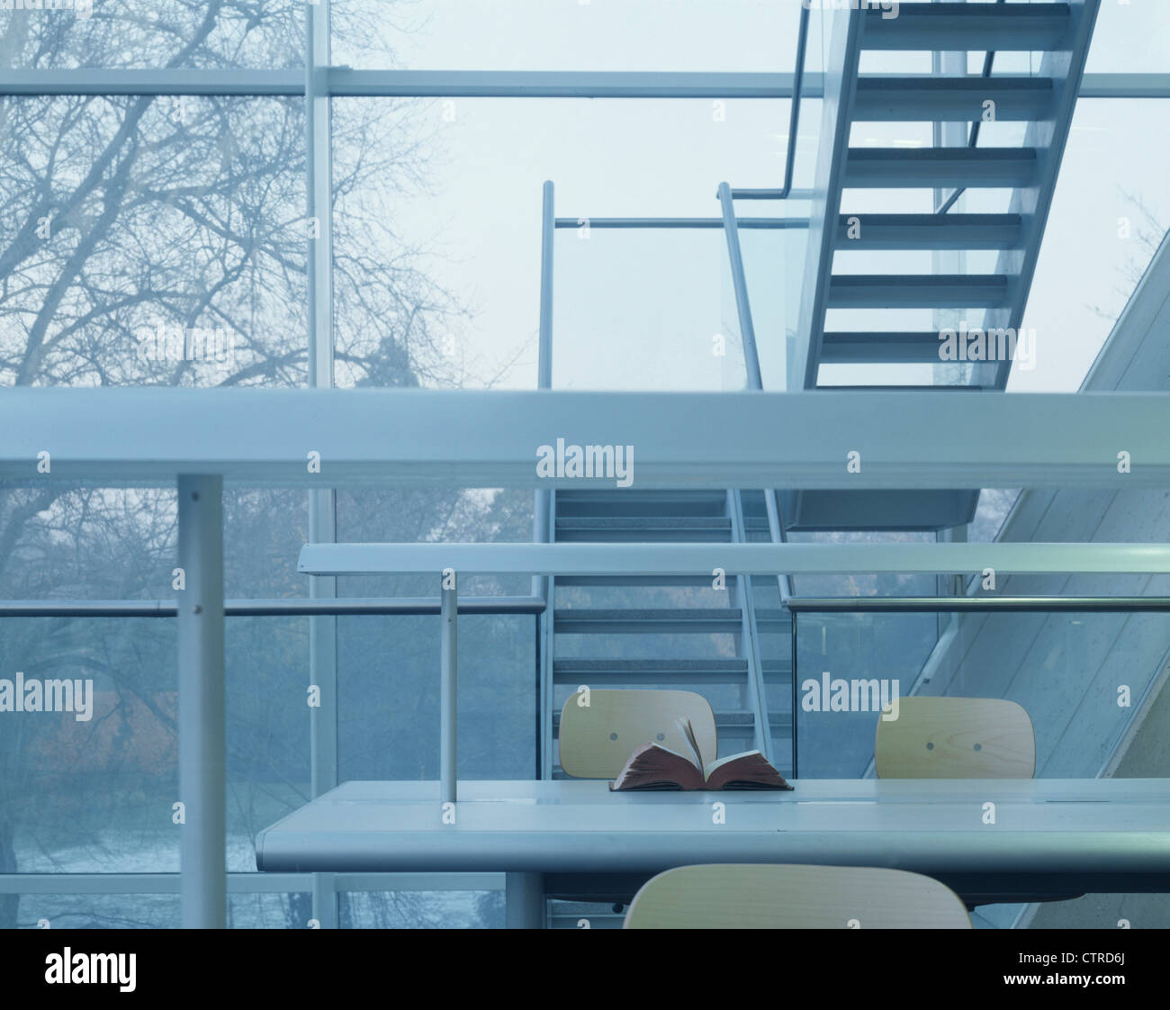 faculty of law university of cambridge library desk and view Stock ...