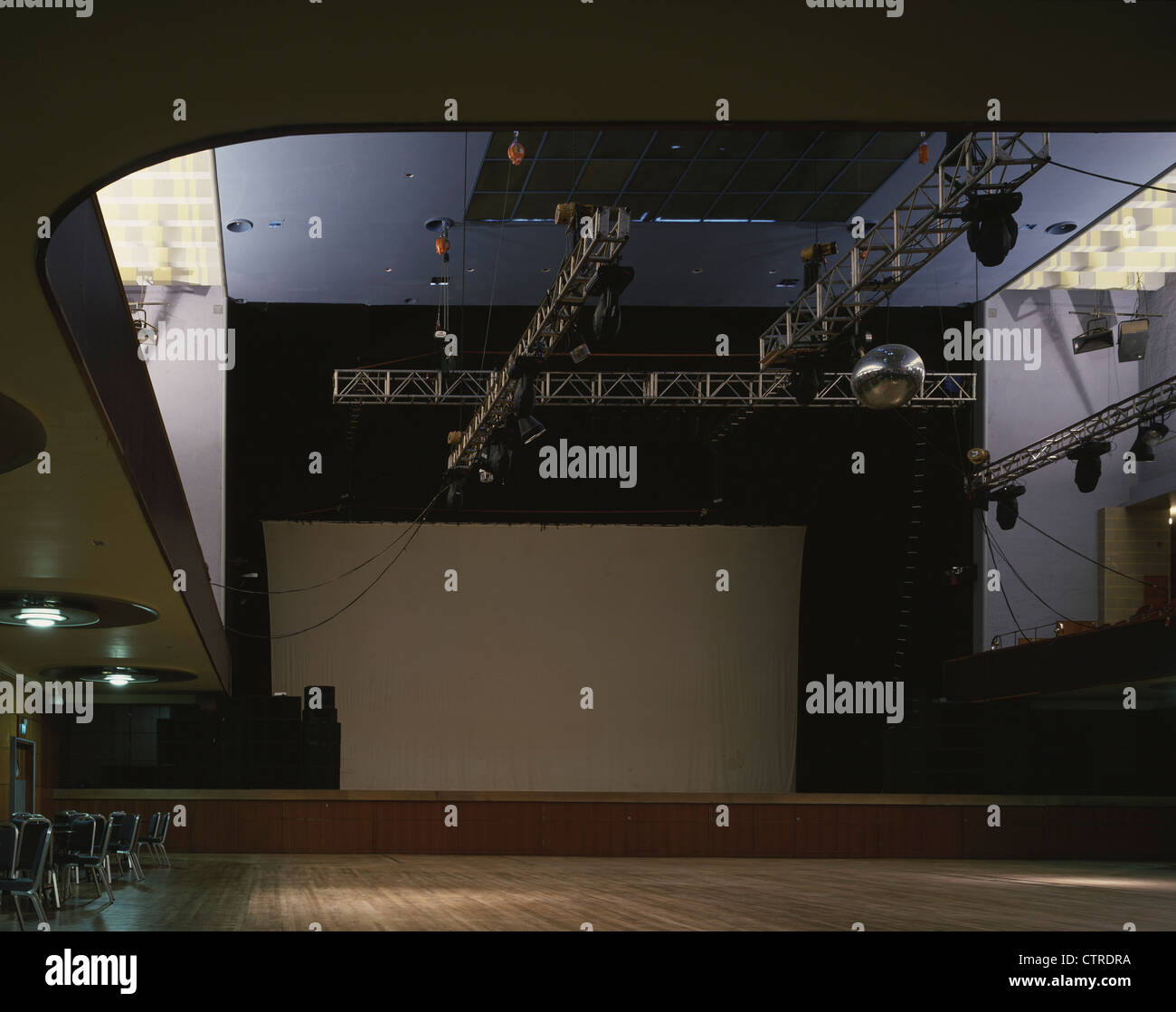 wolverhampton civic hall hall with new stage from stalls Stock Photo ...