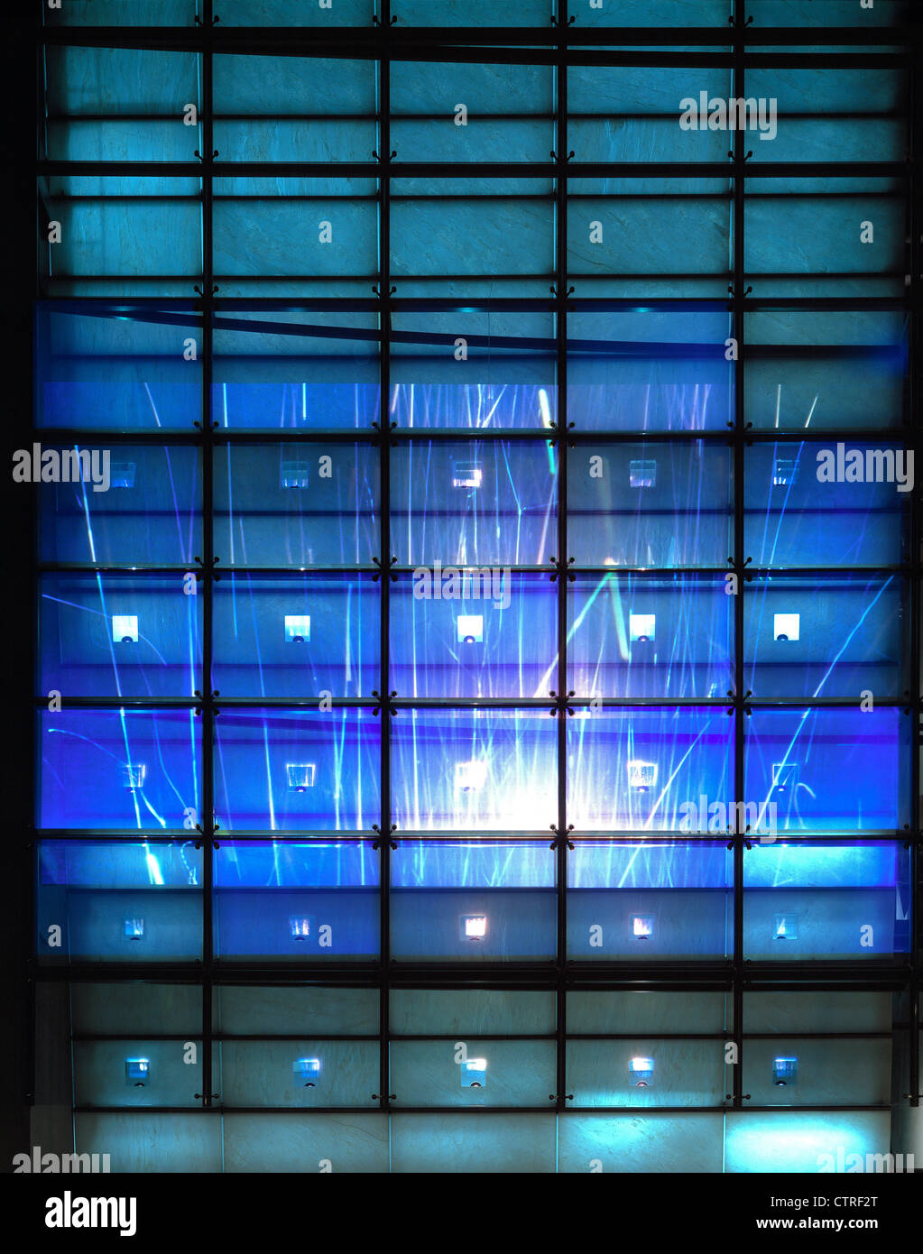 caixa galicia foundation art gallery dusk exterior views— facade ...