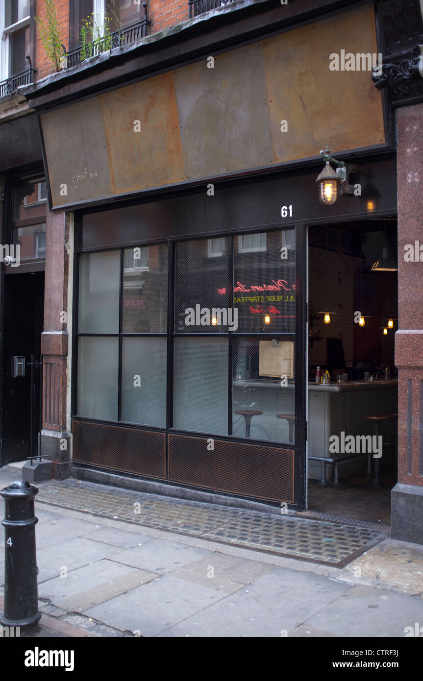 Spuntino Restaurant London Stock Photo - Alamy