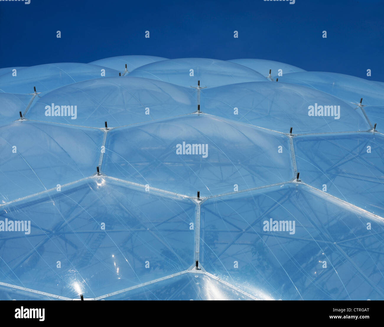eden project detail of dome structure Stock Photo - Alamy