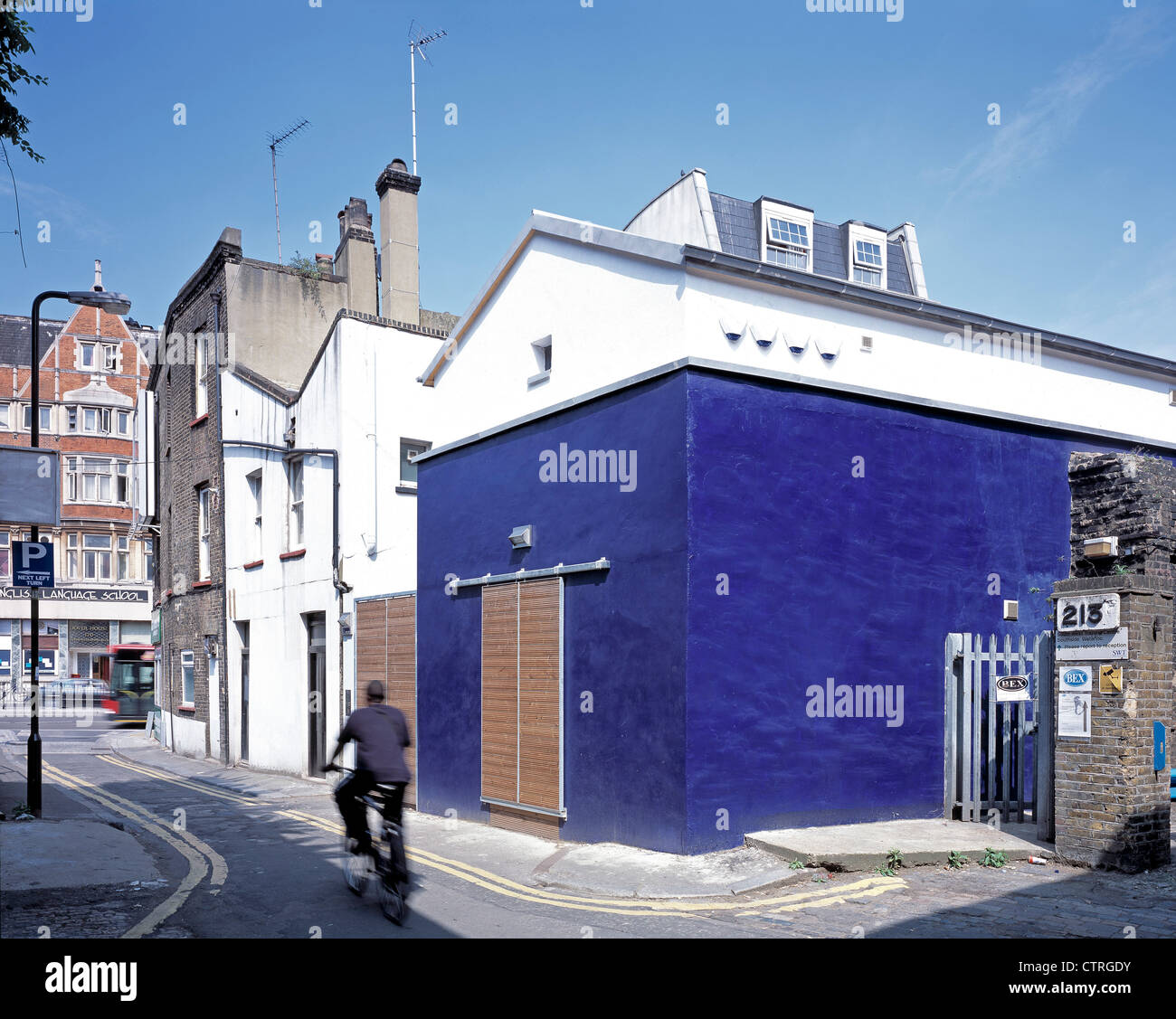 private house street view Stock Photo - Alamy