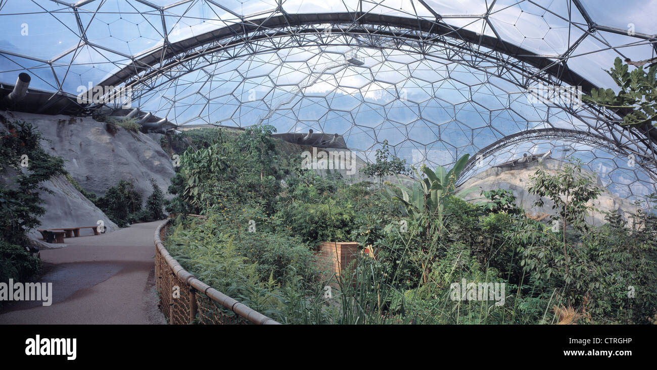 eden project interior panorama Stock Photo - Alamy