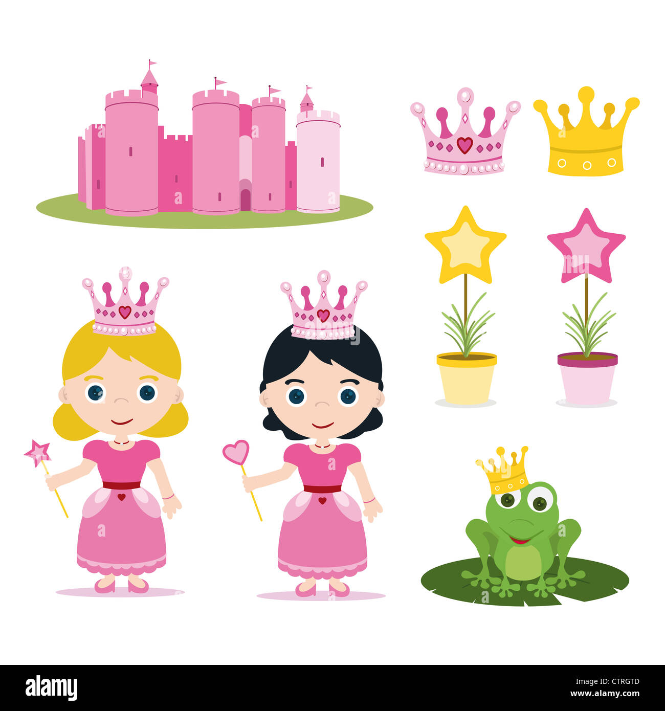 Magic princess castle Cut Out Stock Images & Pictures - Alamy