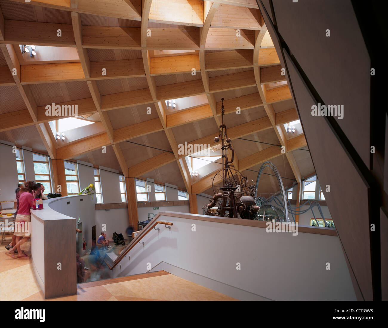 the core at the eden project high interior view Stock Photo - Alamy