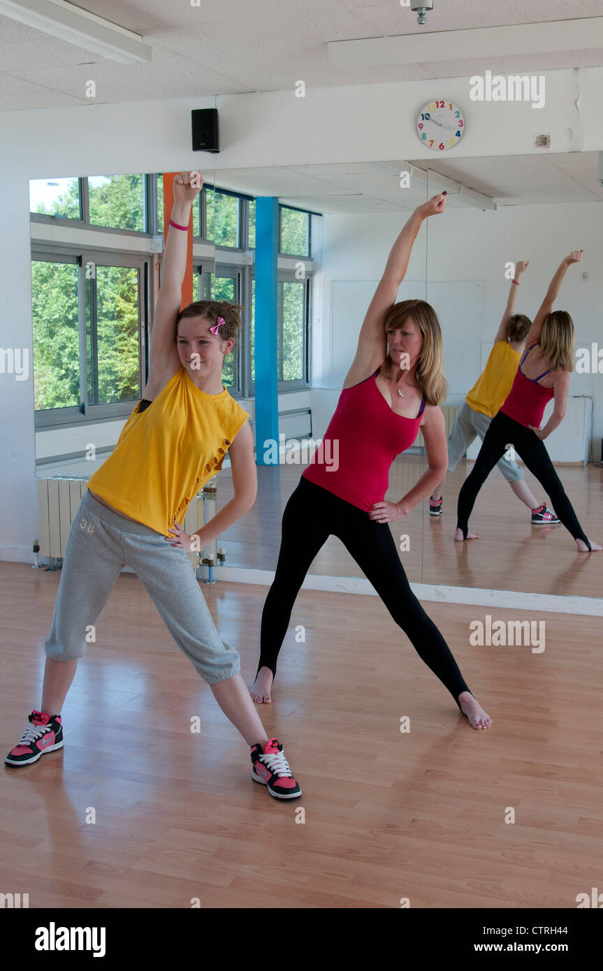 Learning to dance teenager and teacher in a dance studio dance dancing ...