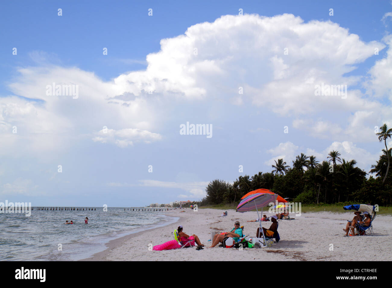 Naples Florida,Gulf of Mexico Coast,public beach beaches,water,waves ...