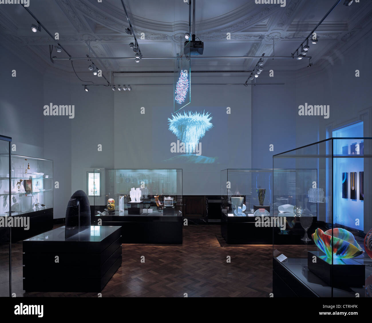 the glass gallery - vanda museum overall gallery view Stock Photo - Alamy