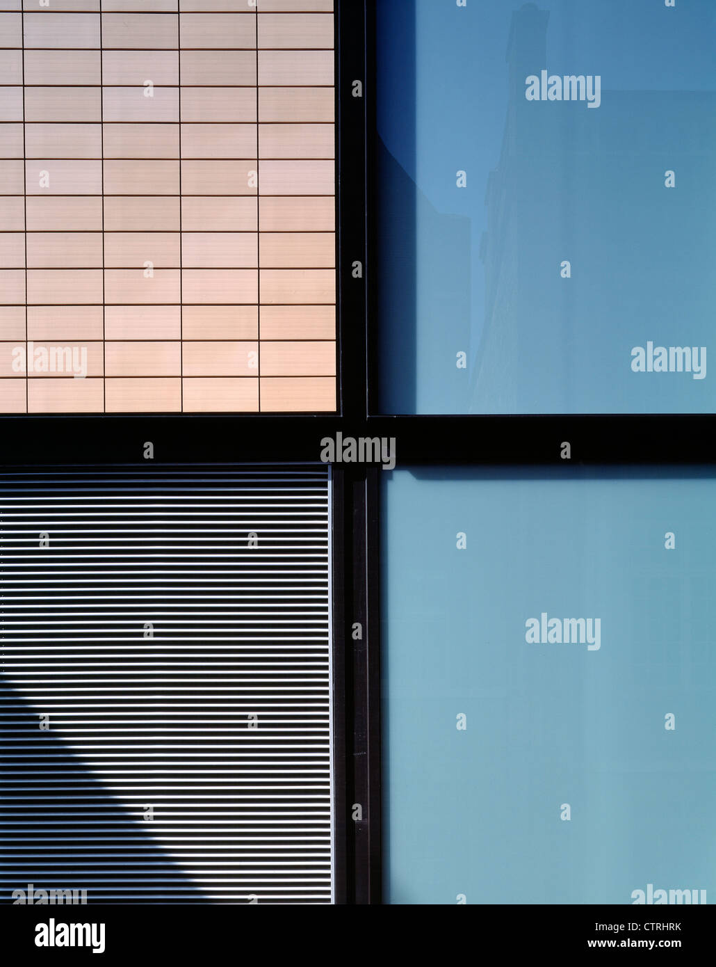 new engineering building cladding detail Stock Photo - Alamy