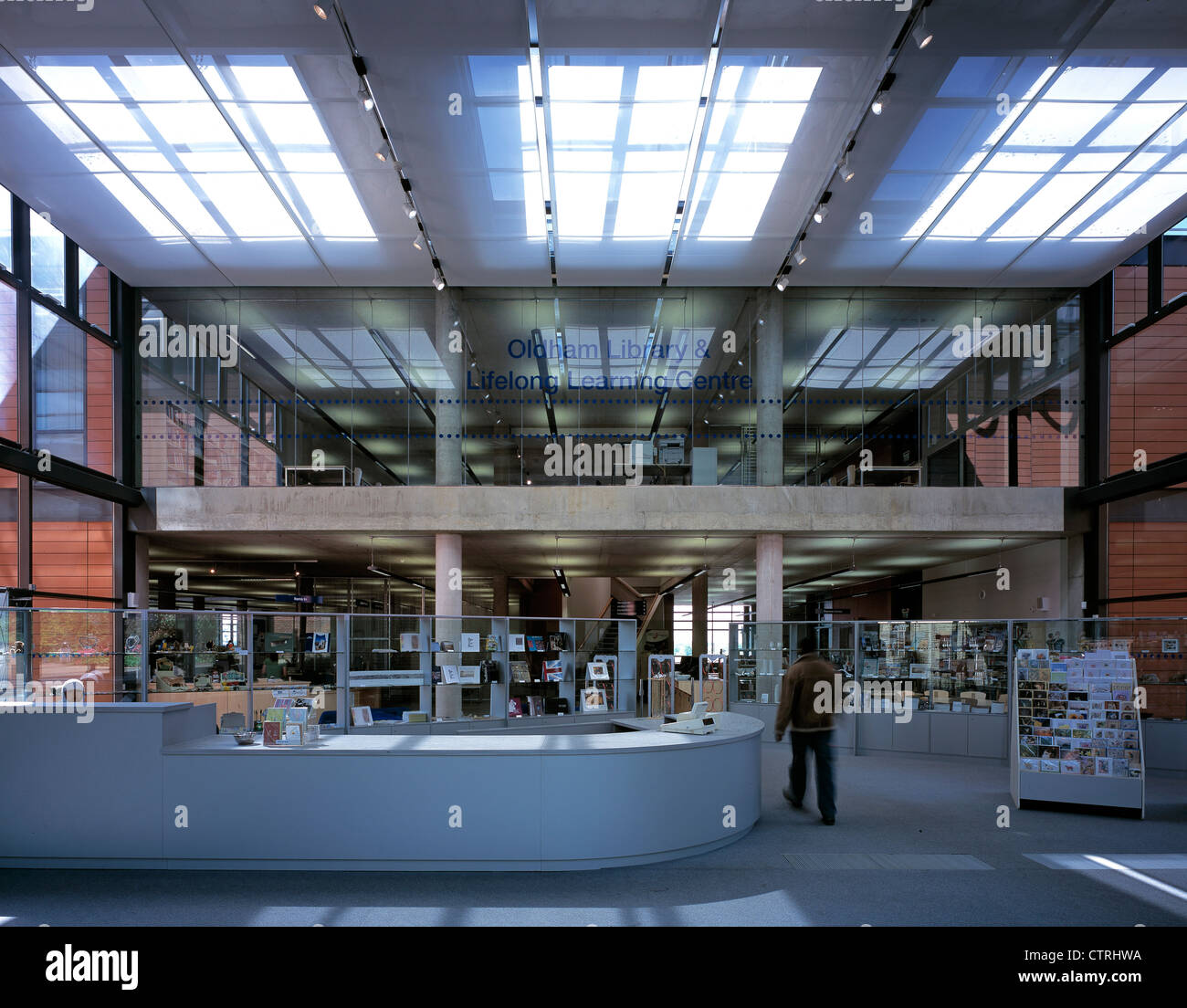 oldham centre for learning interior view - main reception area Stock ...