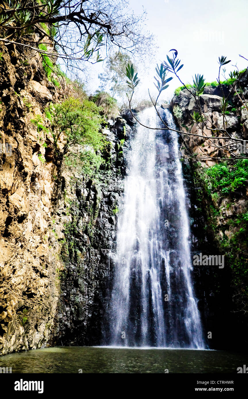 Gilabon waterfall in Golan heights, north of Israel Stock Photo - Alamy