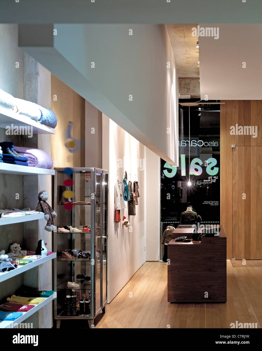 also caramel store view from rear towards tills Stock Photo - Alamy