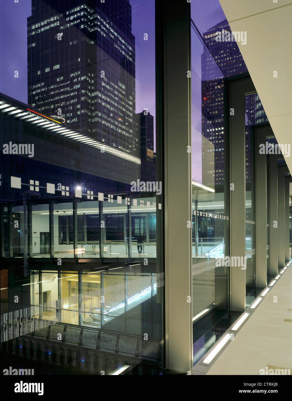 bellmouth bridges night interior to walkway Stock Photo - Alamy