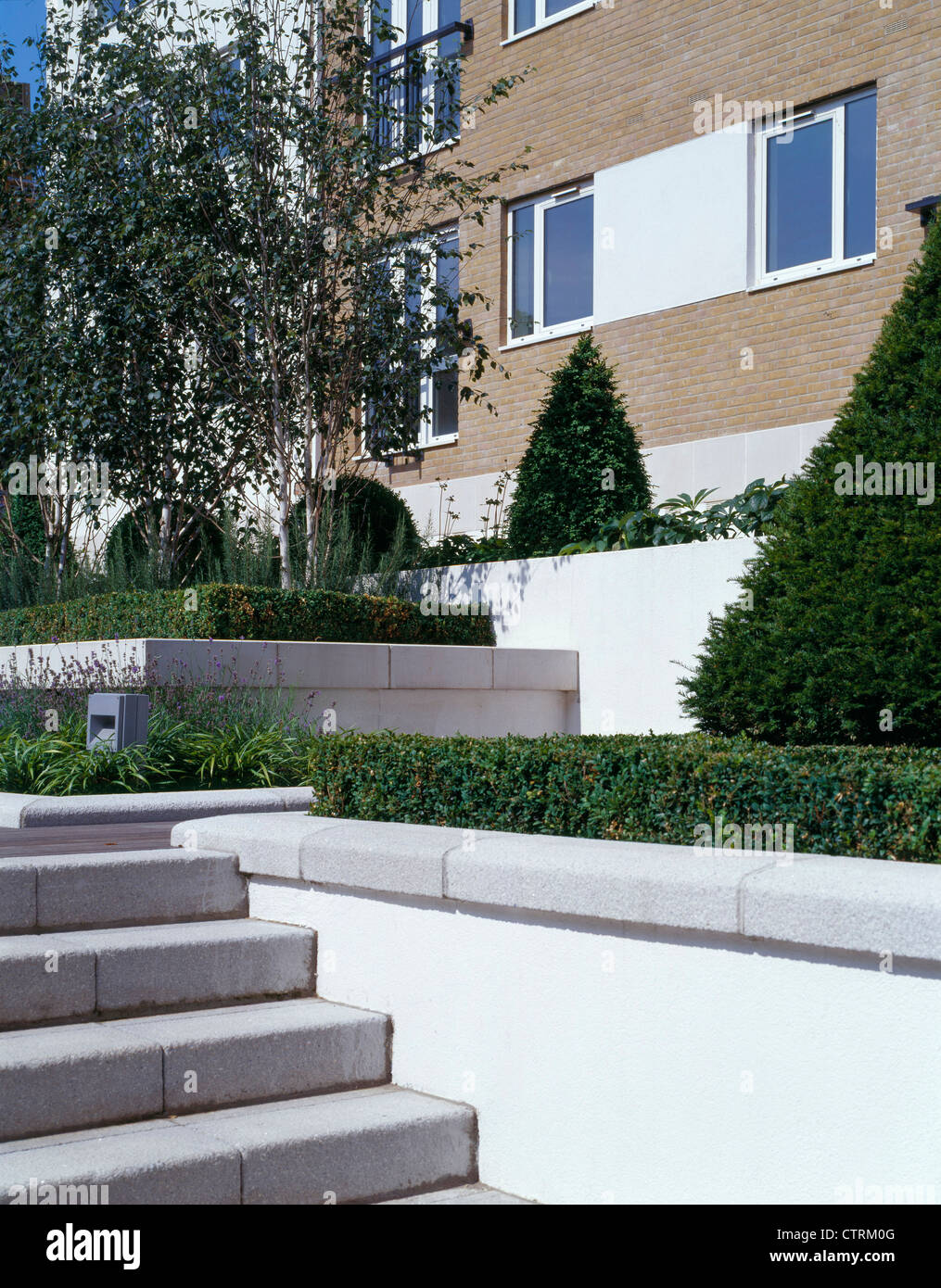 putney wharf development exterior with cathedral Stock Photo - Alamy