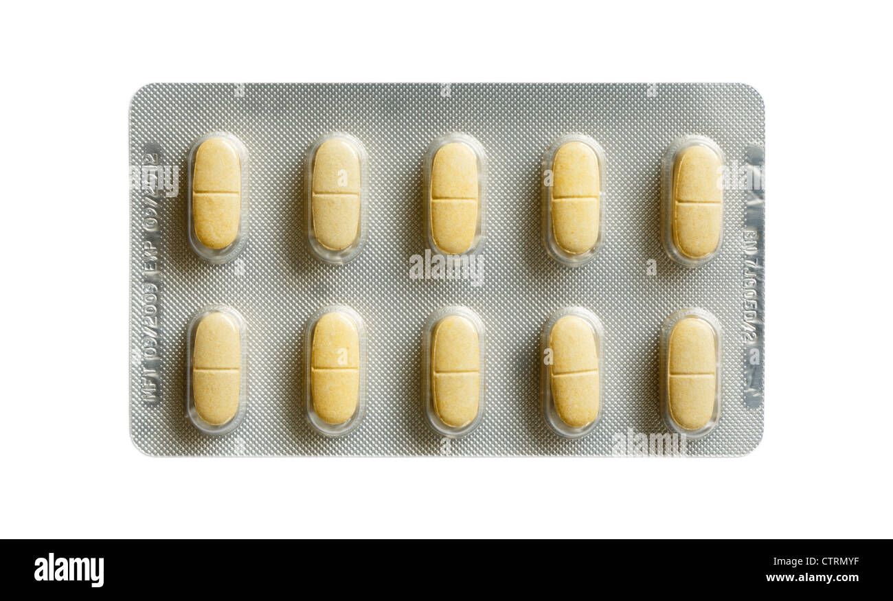 Foil blister pack of ten Glucosamine and Chondroitin prescription ...