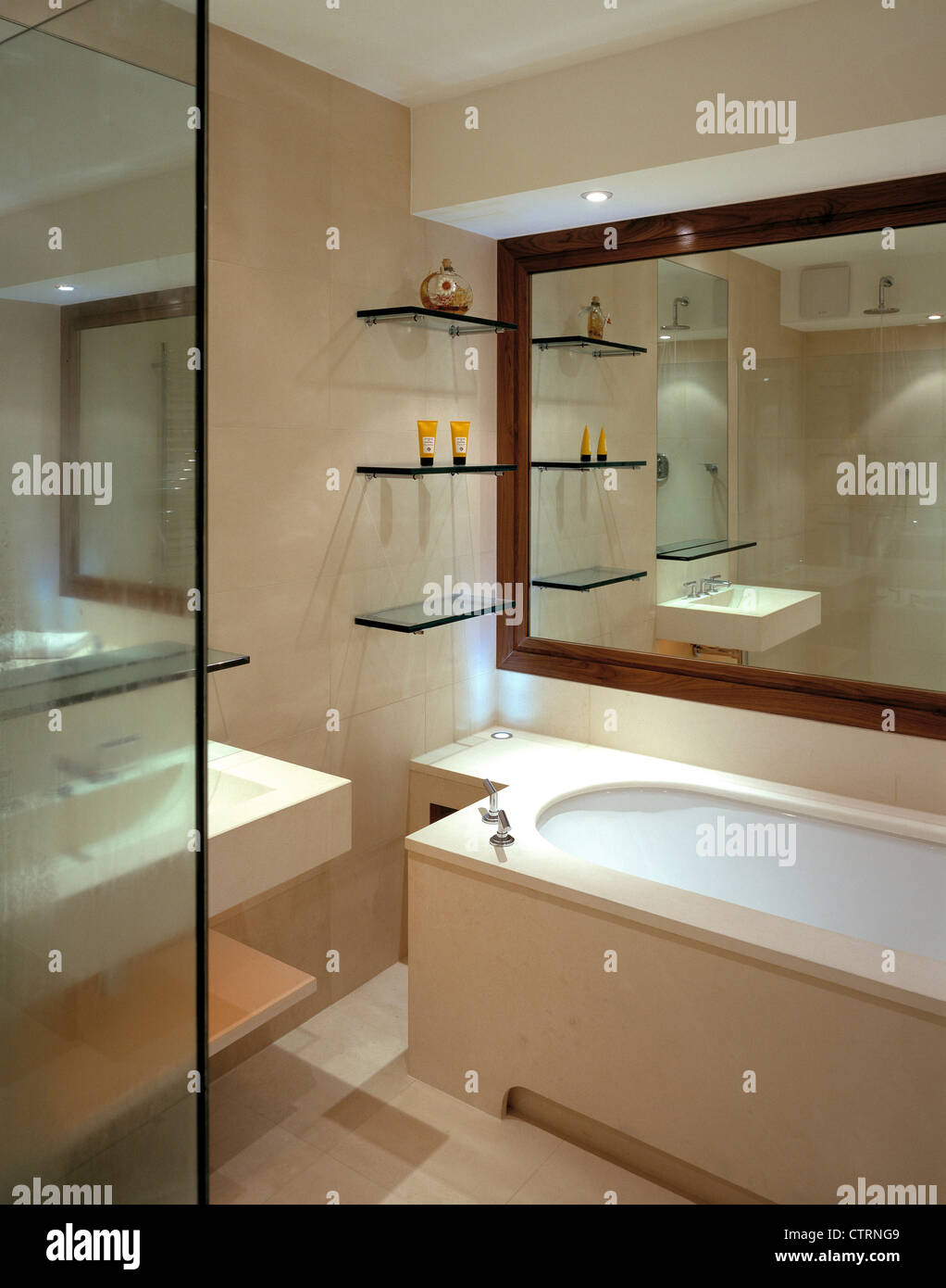 private house interior view - bathroom Stock Photo - Alamy