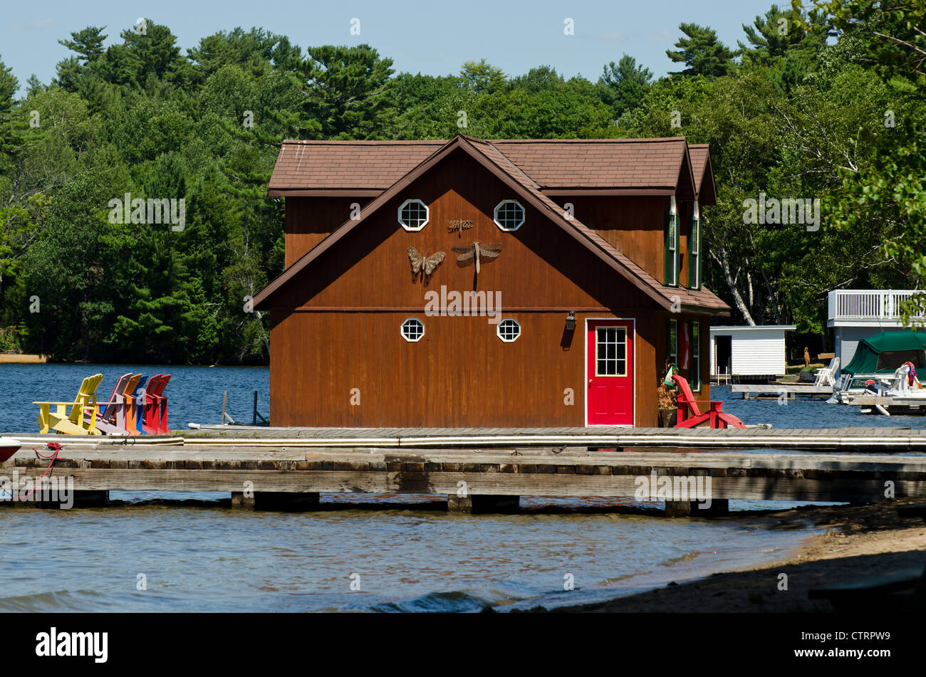 Dock boathouse hi-res stock photography and images - Alamy