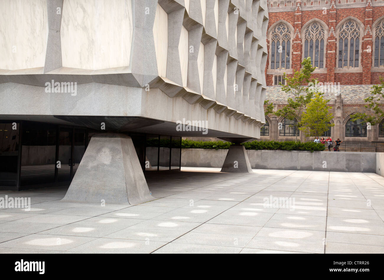 exterior of the Beinecke Rare Book and Manuscript Library at Yale New ...