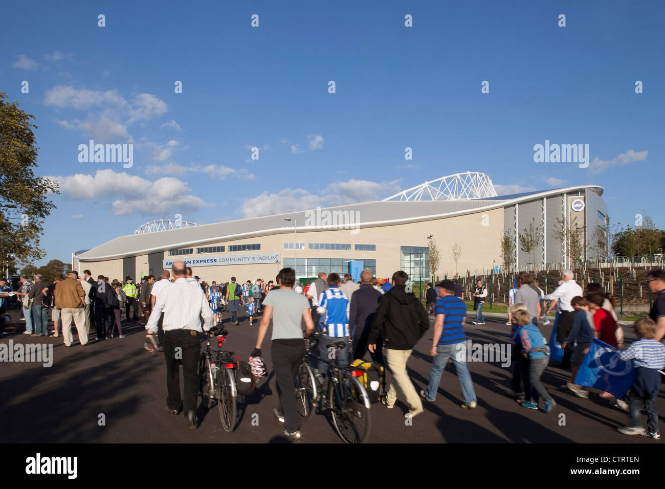 Amex stadium brighton fans in stadium hi-res stock photography and ...