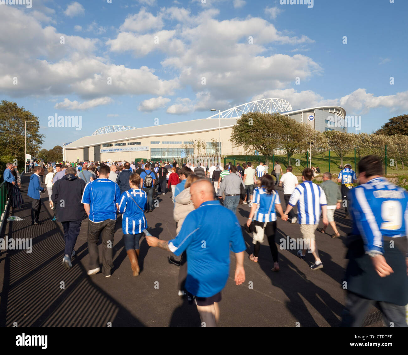 Amex stadium brighton fans in stadium hi-res stock photography and ...