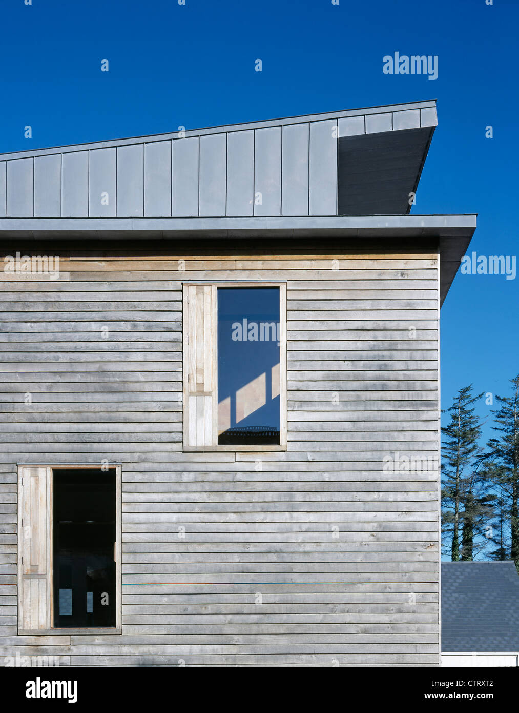 letterfrack furniture college library elevation detail with raised roof ...