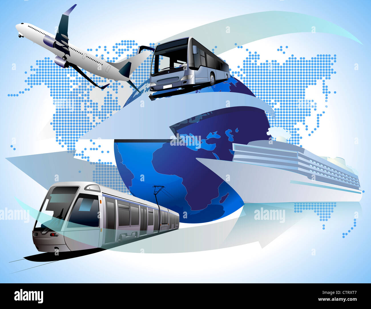World Transport background Stock Photo - Alamy