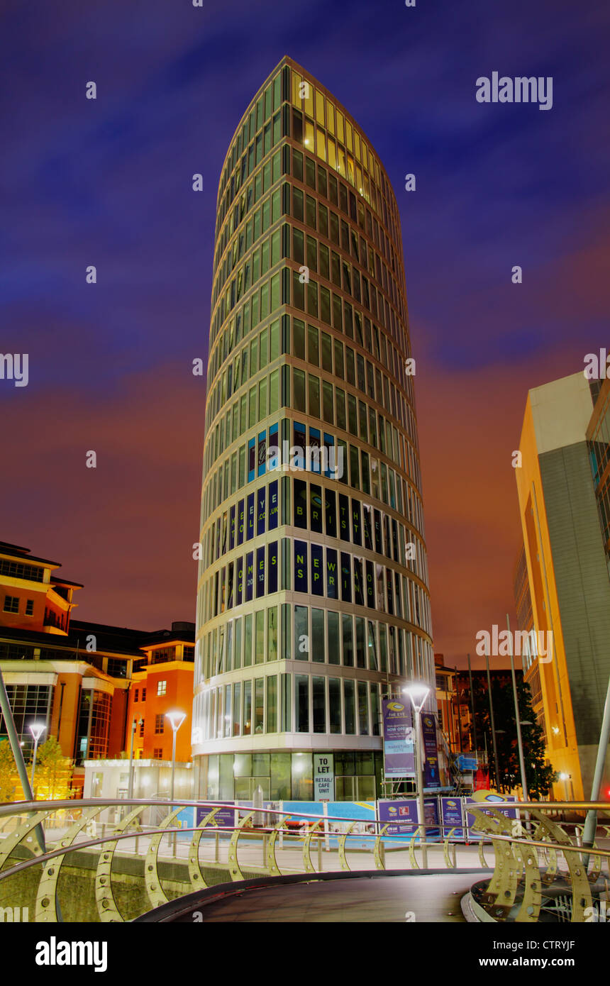 Eye temple quay dusk bristol hi-res stock photography and images - Alamy
