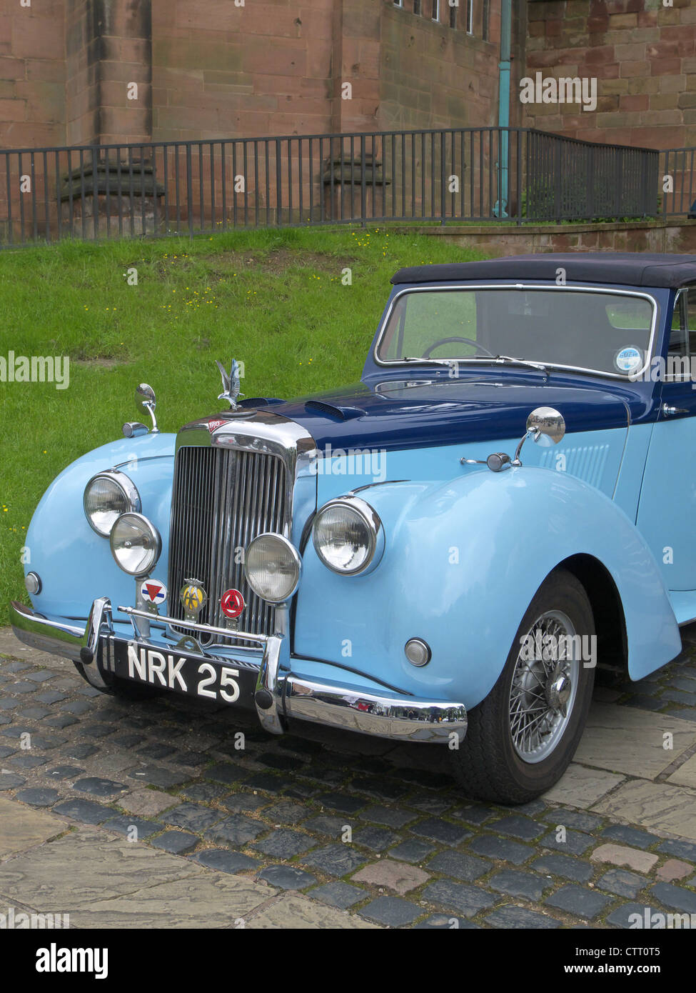 A Two Door Alvis TC21/100 Classic Convertible Car Stock Photo - Alamy