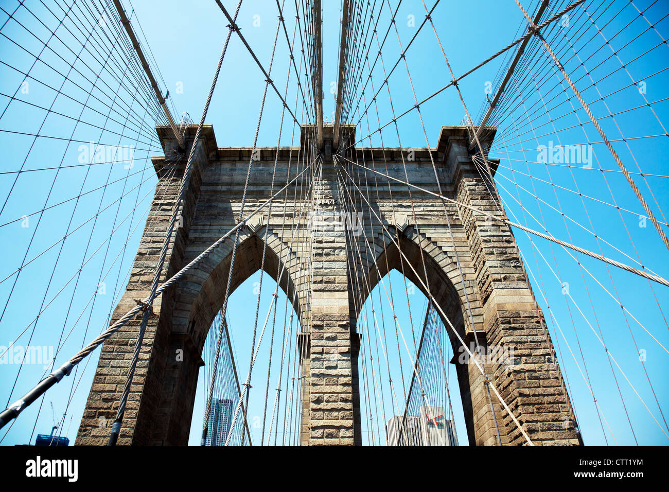 New York City Brooklyn Bridge linking Manhattan to Brooklyn, this ...